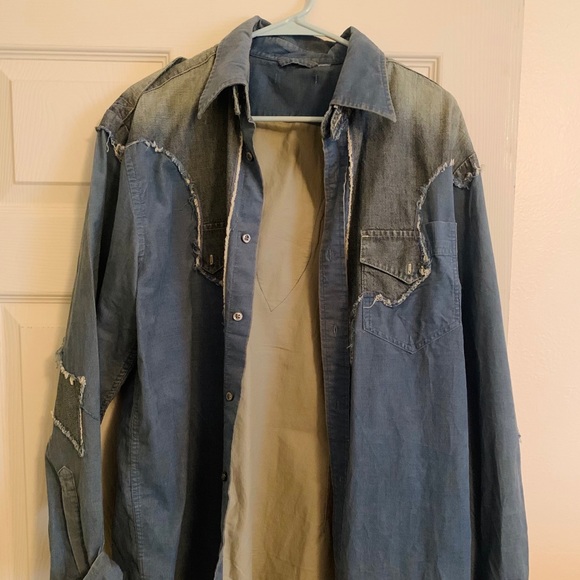 Tops | Vintage Denim Shirt | Poshmark